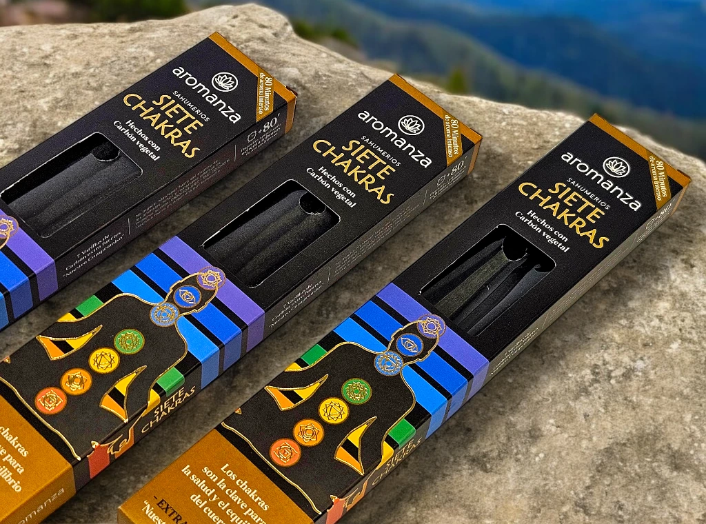 "Sahumerios Aromanza 7 Chakras x 7 V - Aromaterapia espiritual"